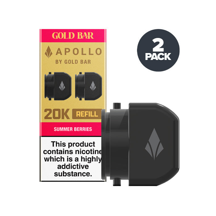 Gold Bar Apollo Tank & Refill Vape Pod - Summer Berries – My Vapery UK