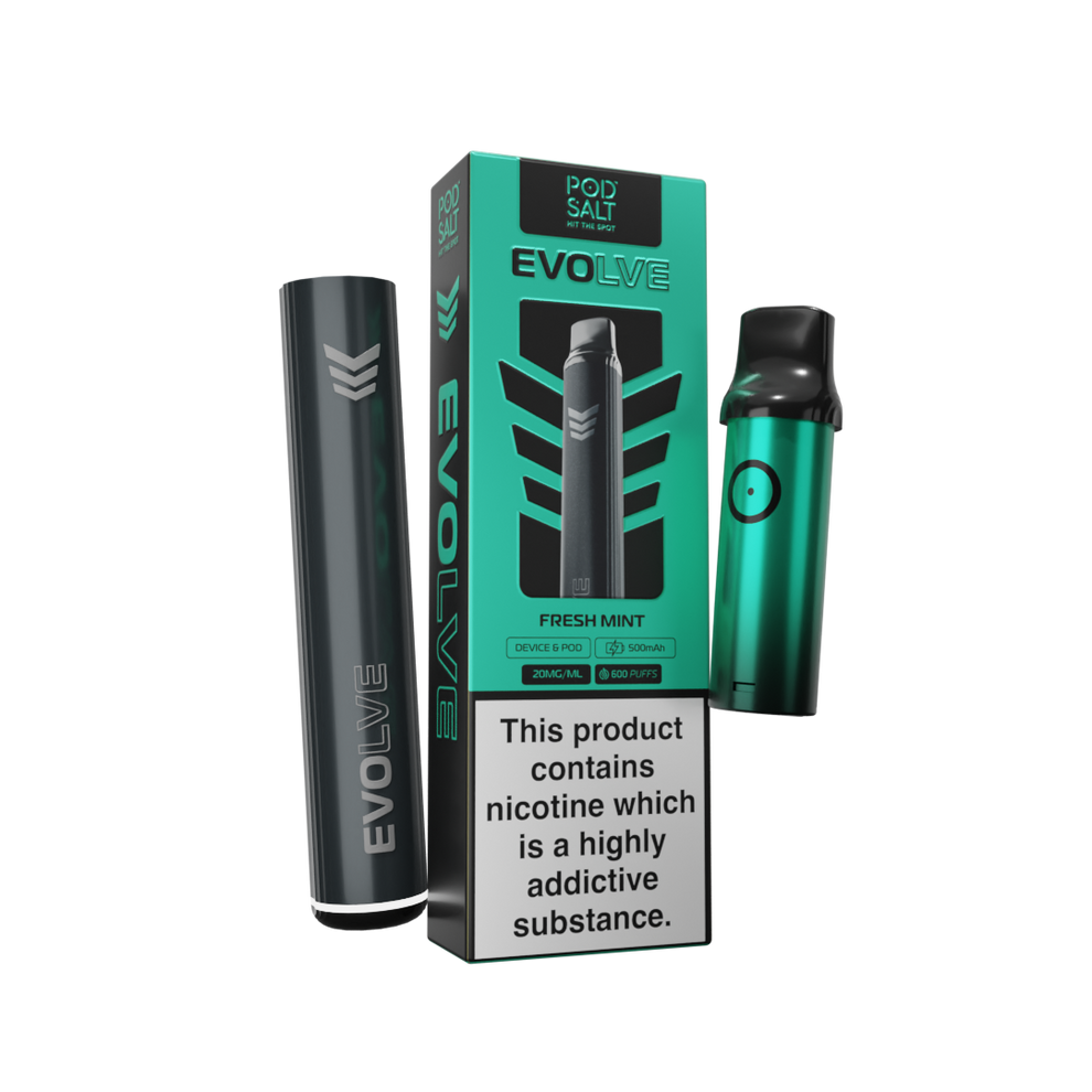 Pod Salt Evo Device Ice Mint 600 puffs 2ml - 20mg/ml – My Vapery UK