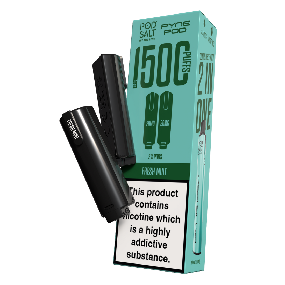 Pod Salt Pyne Pod 2 in 1 Pods Fresh Mint – My Vapery UK