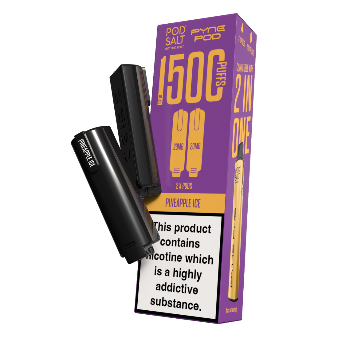Pod Salt Pyne Pod 2 in 1 Pods Pineapple Ice – My Vapery UK